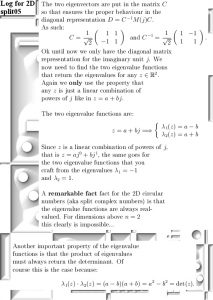 The logarithm of all 2D circular numbers (the split complex numbers ...