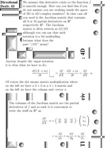 The directional derivative (for 3D & 4D complex numbers ...